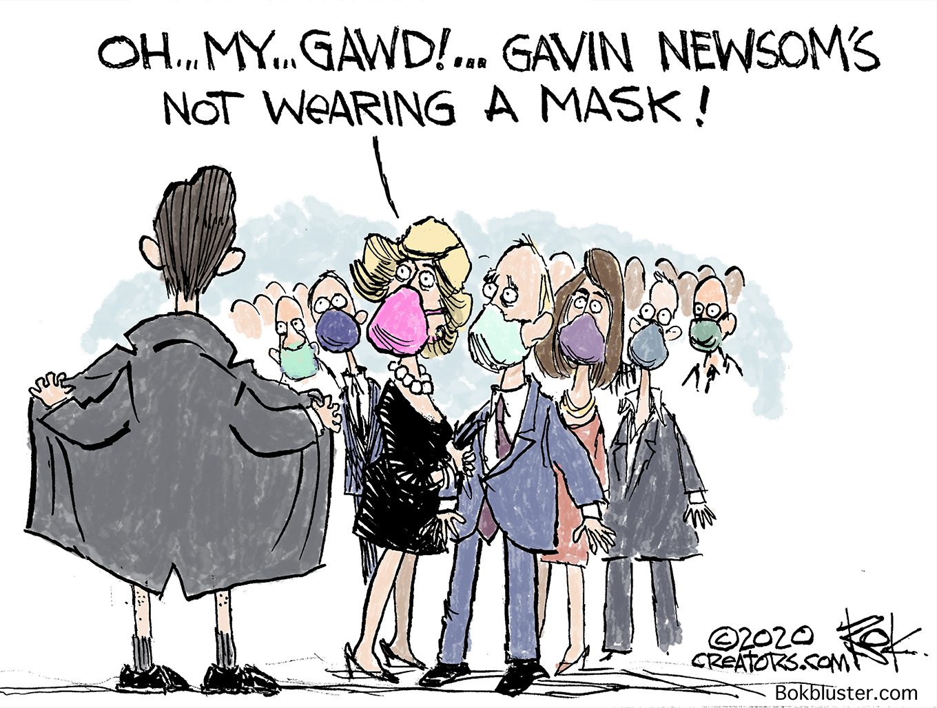 Gavin Newsom Unmasked in French Laundry - Bokbluster.com